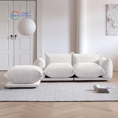 Cina Mobili in tessuto ODM Moderno design morbido angolo divani a forma di L Divani sezionali Divani modulari Divani in soggiorno in vendita