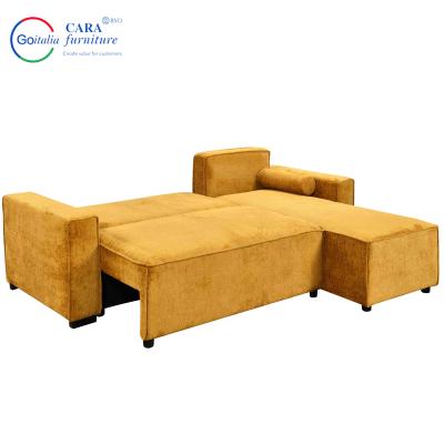Cina Nuovo Prodotto Comodo Materiale personalizzato Giallo Zenzero Modern Sofà di lusso Letti in vendita
