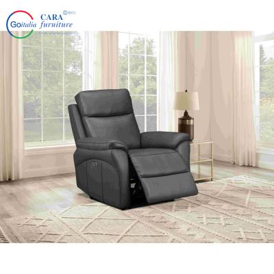 Cina 21189 Stile aziendale regolabile Casa Arredamento soggiorno Arredamento di cuoio Divano Set Grigio Nero in vendita