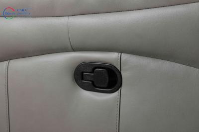 Cina 21189 Stile aziendale regolabile Casa Arredamento soggiorno Arredamento di cuoio Divano Set Grigio Nero in vendita