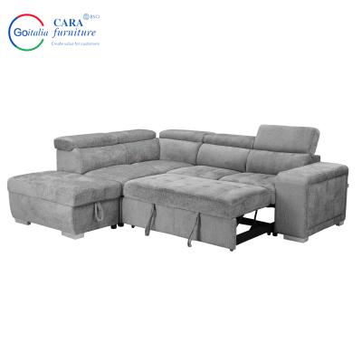 Cina Richiesta del cliente Divano elevato elastico Funzione di archiviazione Divano pieghevole moderno Letto per camera da letto in vendita