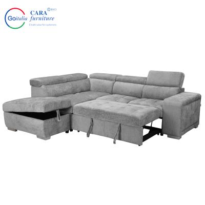 Cina Richiesta del cliente Divano elevato elastico Funzione di archiviazione Divano pieghevole moderno Letto per camera da letto in vendita