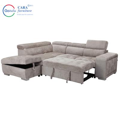Cina Richiesta del cliente Divano elevato elastico Funzione di archiviazione Divano pieghevole moderno Letto per camera da letto in vendita