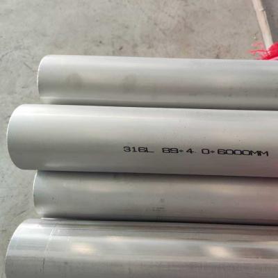 China Welded Stainless Steel Pipe For Food Hygiene Grade Pipe 4m / 6m Length for sale
