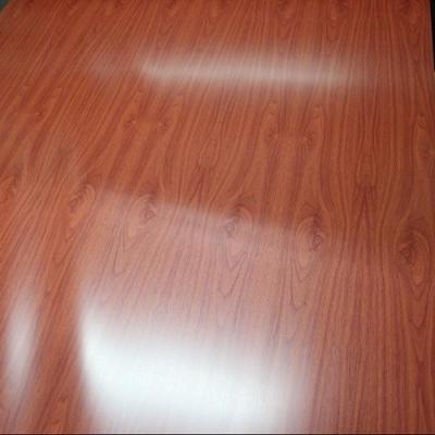 China 0.4MM Wood Grain Metal Roofing Construction Painted Coil for sale