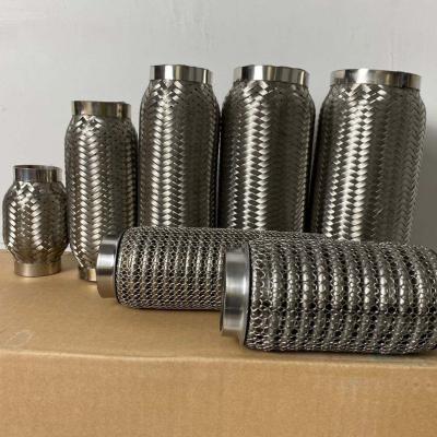 China 51 - 356mm Overall Length Auto Exhaust Flexible Pipe 304 Stainless Steel Material for sale