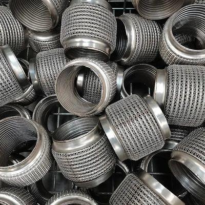 China Stainless Steel Auto Exhaust Flexible Pipe 51 X 186mm Size 38 - 76mm Inner Diameter for sale