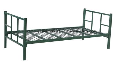 China Hot Sale Modern Design Competive Price Steel Metal Single Bed for Hotel using, school using for sale