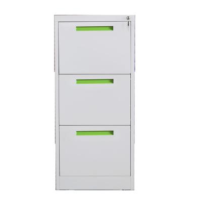 China Colorful Office Steel Filing Cabinet with 3 Vertical Drawer for any office environment and any office use for sale