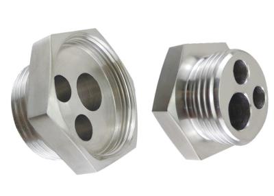 China Ra0.2-3.2 CNC milling machine parts SS flange for tubular heaters for sale