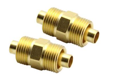 Cina L'ottone di CNC di rivestimento dell'oro parte i fermi di rame dell'ottone del dado di LatheTurning in vendita