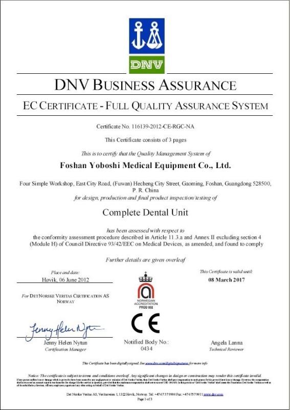 CE - Foshan YaYou Medical Equipment Co,.Ltd.
