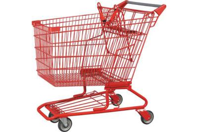 Cina Carrello a quattro ruote di acquisto del supermercato del metallo in vendita