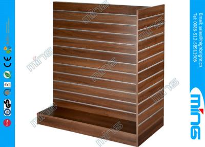 Cina Il MDF calza il banco di mostra di T Slatwall 3 parteggiato, rivestimento di Lamianted della melammina in vendita