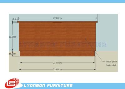 China El SGS modificó el contador de efectivo para requisitos particulares del MDF para el pago/2290m m * 6950m m * 1000m m de la tienda en venta
