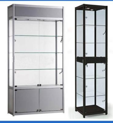 China Gabinetes de exhibición de madera de cristal de la joyería modificados para requisitos particulares con la luz del LED en venta