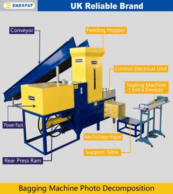 China Cocopeat baler/cocopeat bagging machine/baling press machine for sale for sale