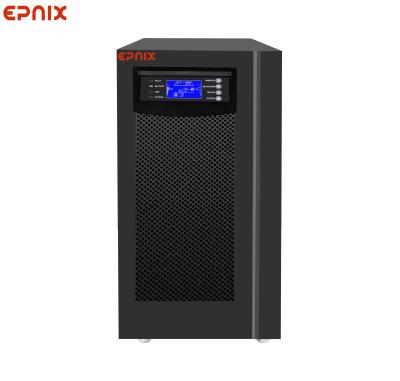 China 10kva 8kw 192V-240VDC phase 1/1 high frequency online  UPS power supply with external battery long backup UPS for sale