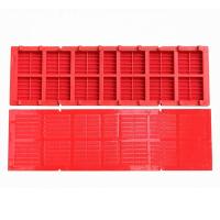 China Red Dewatering Polyurethane Screen Mesh For Concentrate Dewatering for sale
