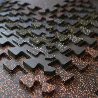 China SBR EPDM Granule Gym Flooring Rubber Mat With Flecks for sale