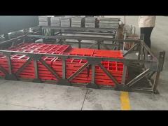 610*610mm Polyurethaan modules schermpaneel standaard spoor type met zelfreinigende prestaties diafragma gaten kunnen worden aangepast