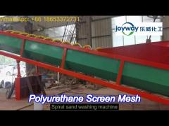 spiral sander polyurethane screen mesh for washing sand