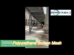 rectangle modular polyurethane screen mesh for quarry rubber tension screen