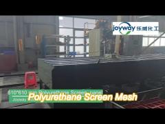 610*610mm polyurethane modules screen panel standard rail type with self-cleaning