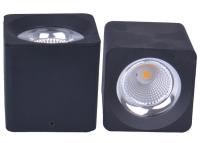 China 30W Black 2700lm Square Surface Mounted Downlight For Bathroom for sale