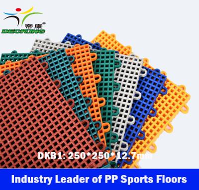 China Floating PP Sport flooring, PP sport tiles, PP Sport Floor Manufacturer for sale
