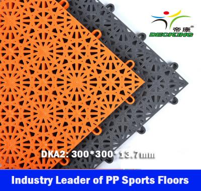 China Tennis Court PP Sport Floor， Resilient PP Sport floor，Tennis Court Sport Tiles for sale