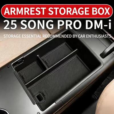 China Custom Fit Plastic Center Console Storage Box Armrest Organizer for BYD Song Pro DMI 2025 Under-Dash Decorative Tray Interior for sale