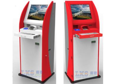 China Automatic Bill Payment Kiosk , Metal Keyboard / Encrypted PCI Pin Pad Financial Service Machine for sale