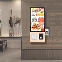 Self Checkout Kiosk With 23.8inch Touch Screen Display Printer Scanner For factory price