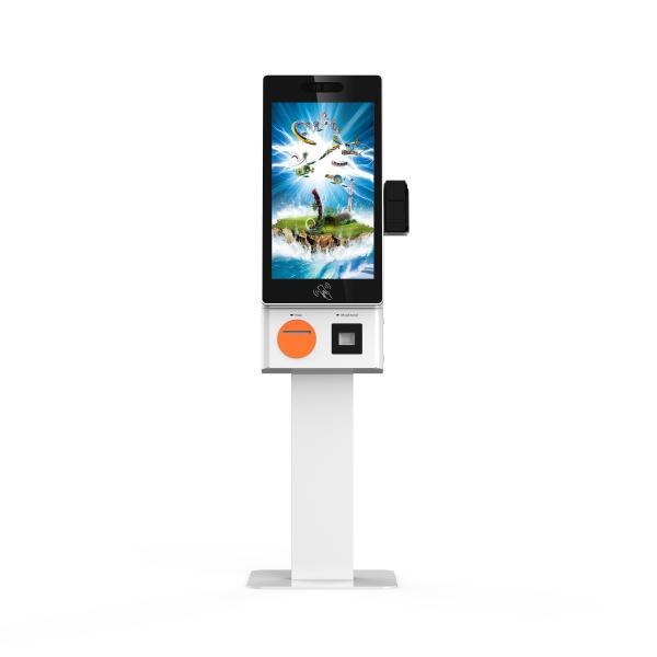 Quality Fast Food Chains Floor Standing Terminal Display Kiosk For Self Ordering Payment for sale
