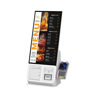 Cina Chiosco di ordinazione fast food 21.5 Inch Screen Scan QR Code e pagamento con carta di credito supportato in vendita