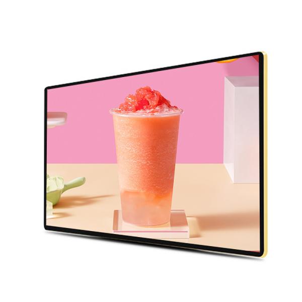 Quality Menu Board 400nits 8ms Wall Mounted Digital Signage CCC for sale