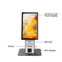 China Compact Self Payment Kiosk With Touchscreen Barcode Scanner Receipt Printer POS Payment for sale