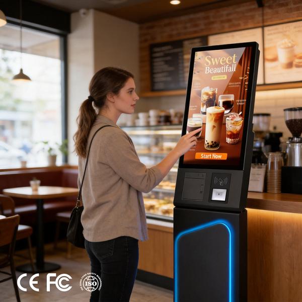 Quality 22inch Touchscreen Self-Ordering Payment Kiosk with SDK Function Multi-OS for sale