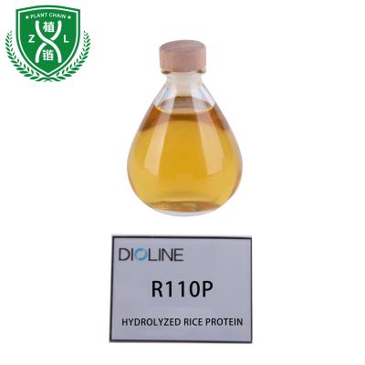 China Cosmetics Hydrolyzed Rice Protein Surfactant For Hair Raw Material Amber Liquid for sale