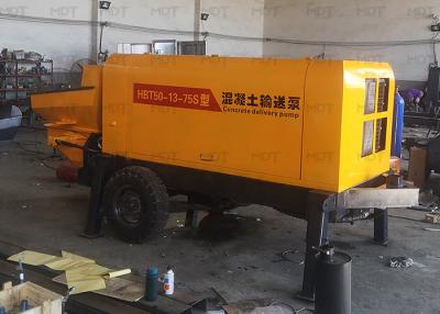 China MDT-50 55KW Portable Concrete Mixer Machine Small Size Yellow Color for sale