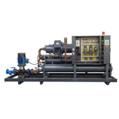 Cina Refrigeratore industriale con raffreddamento ad acqua glicolata Refrigeratore a bassa temperatura a vite in titanio in vendita