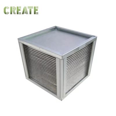 Cina Condensatore aria-acqua in titanio Scambiatore di calore a flusso incrociato con tubo alettato da 200 mm in vendita