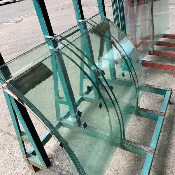 Quality OEM Custom Curved Tempered Safety Glass, 10mm & 12mm for Construction Use for sale