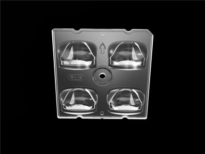 Cina 50*50mm 55*152 gradi/TYPE2-VS 4 in 1 Lenti a luce a LED Materiale PC per modulo di illuminazione stradale a LED SMD3535/5050LED in vendita