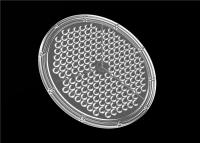 China UFO Shaped LED Lens Array 235mm x 9.4mm with 90° Beam Angle and 93% Transmittance for High Bay Lights for sale
