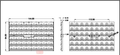 China 54IN1 Polarized 60 Degree Outdoor LED Stadium Floodlight 200W 300W 400W 500W for sale