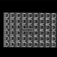 China PC LED Stadium Lighting Lens with 3030 Chips 54 LEDs 144x94x7.4mm for Outdoor Illumination for sale