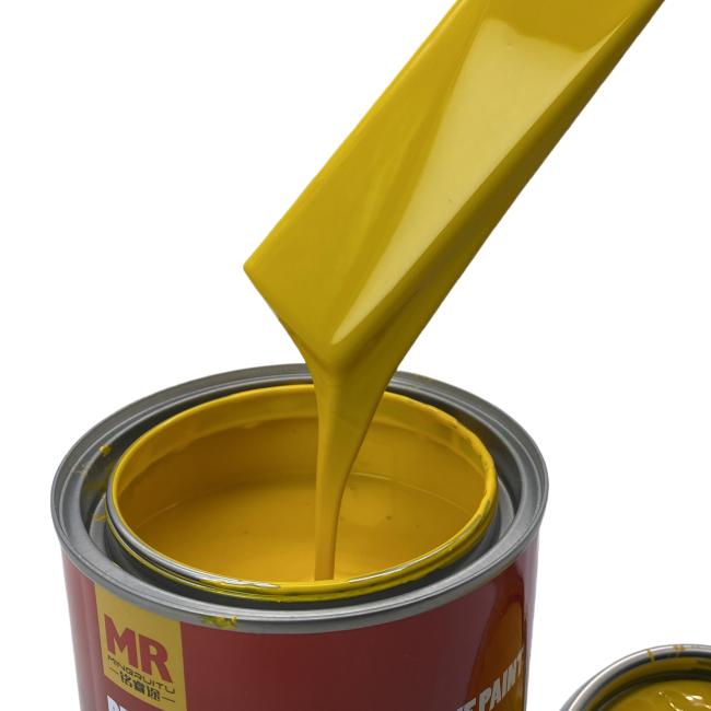 High Quality Car Paint 2K Medium Yellow Car Spray Paint 4