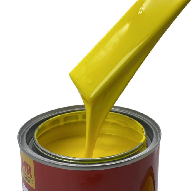China Car Paints Trade 2K Lemon Yellow Color Spray Paint 4